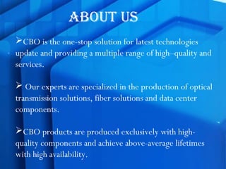 Cbo connecting-technology | PPT
