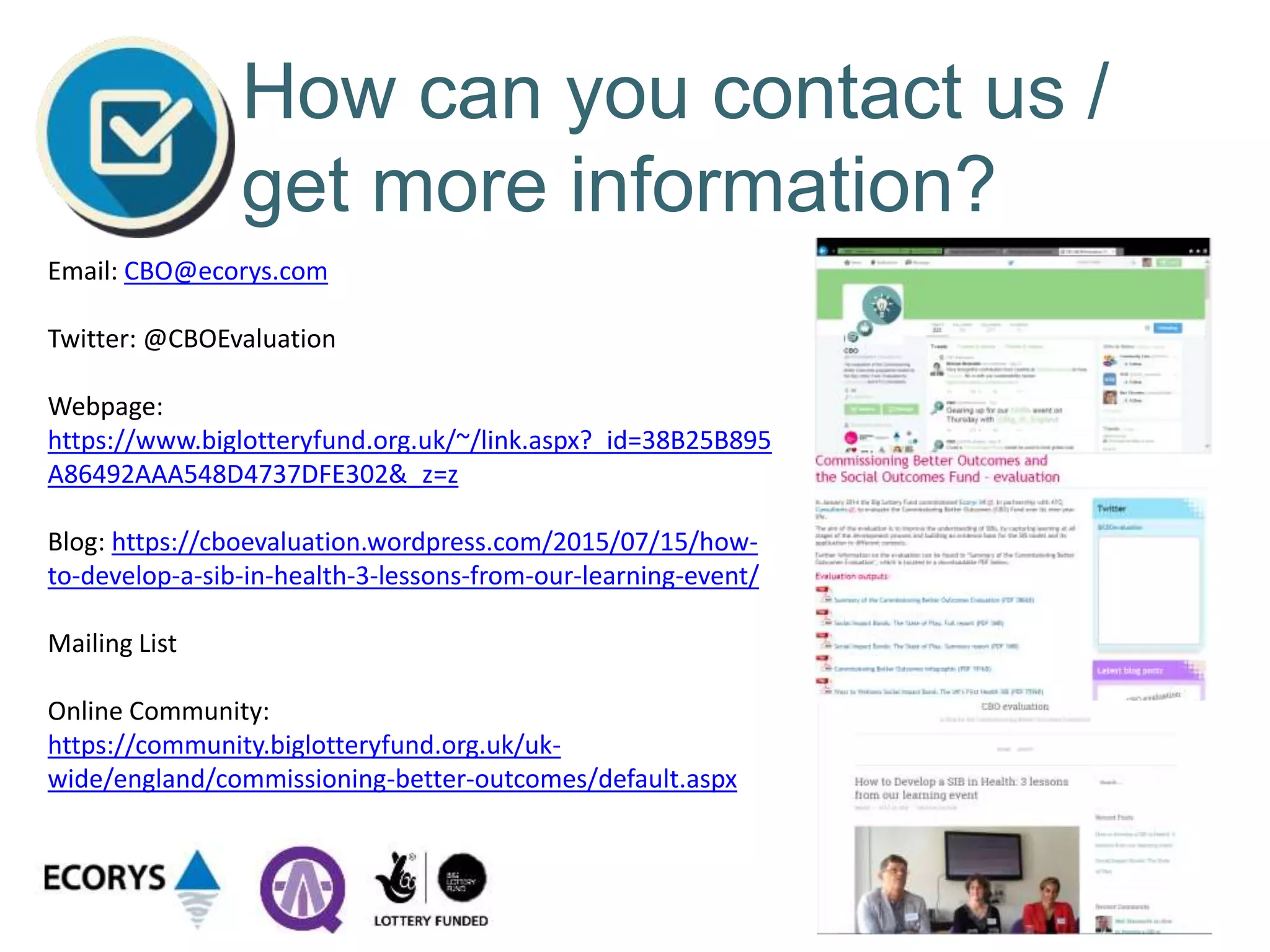 CBO Peer Learning Event: Children and Social Care: Introduction | PPTX