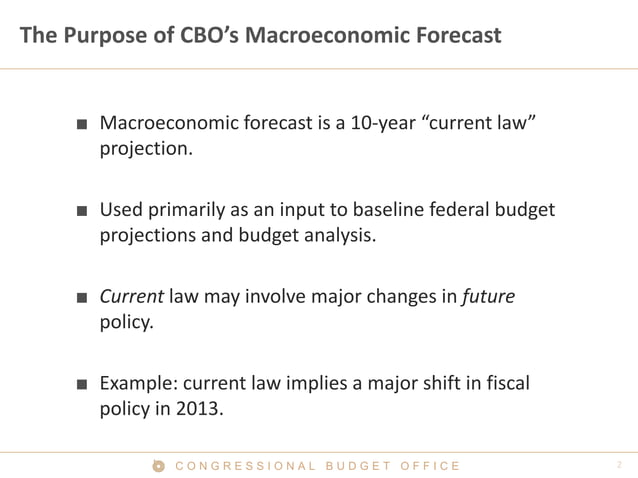 Productivity and Growth in CBO's Forecasts | PPT | Free Download