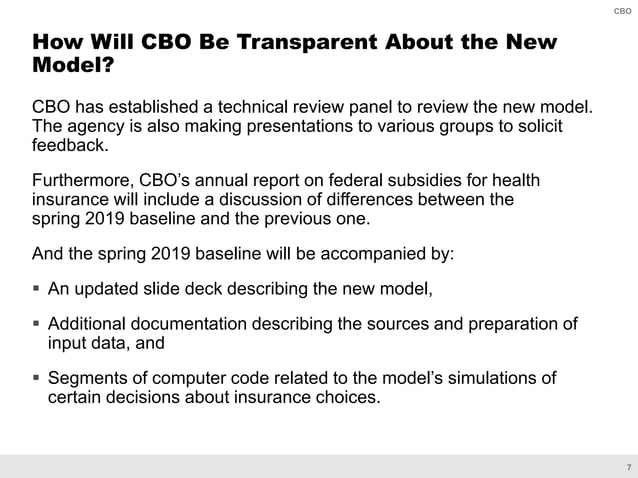 CBO’s Health Insurance Simulation Model: Overview of Planned Updates | PDF