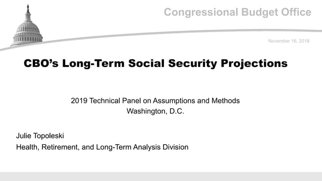 CBO’s Long-Term Social Security Projections | PPT