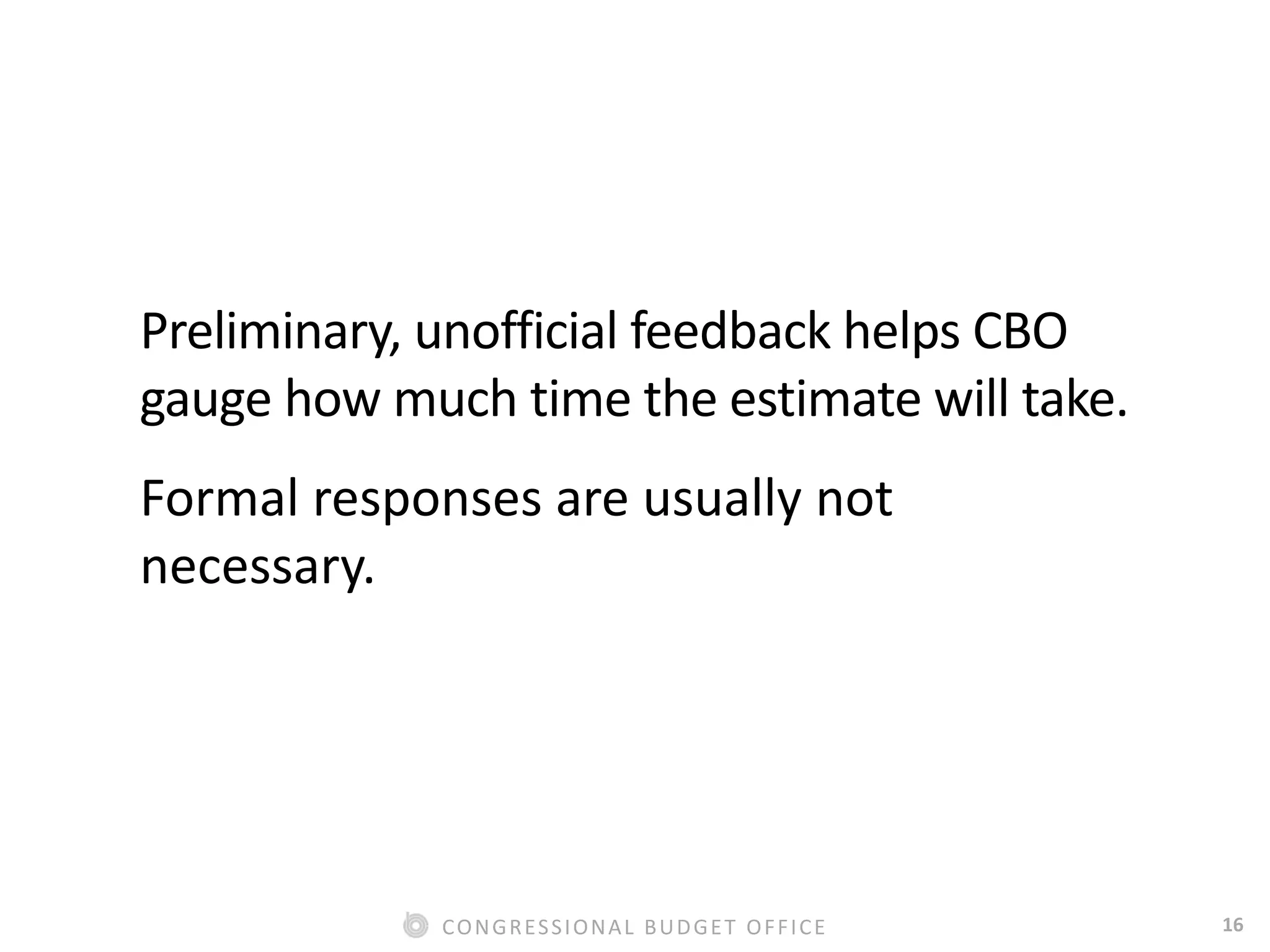 CBO’s Role in the Congressional Budget Process | PDF