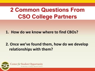 CSO Webinar: Extending Your Reach | PPT