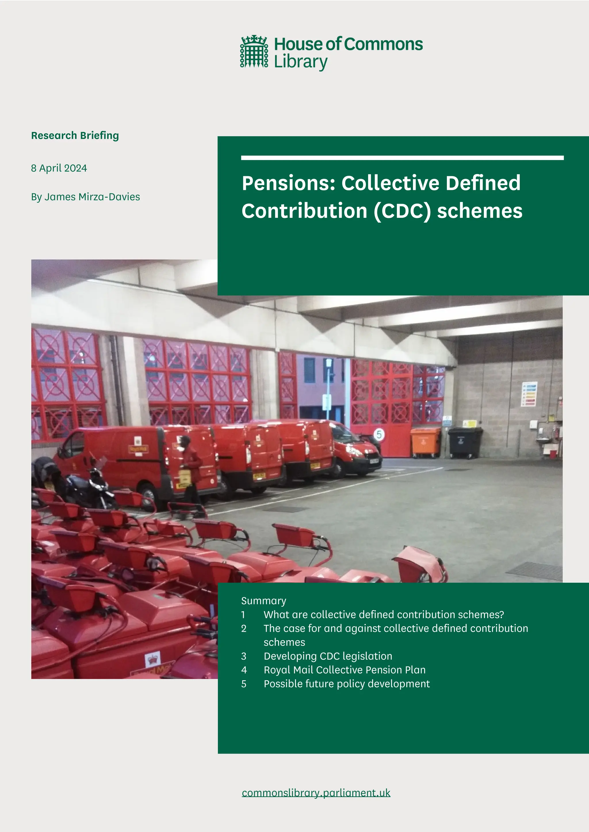 House of Commons ; CDC schemes overview document | PDF