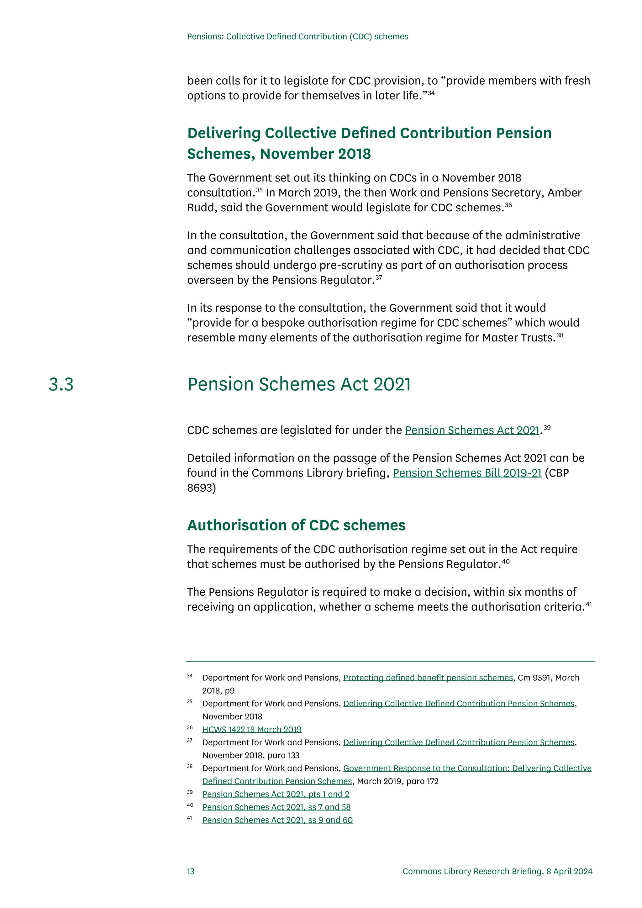 House of Commons ; CDC schemes overview document | PDF