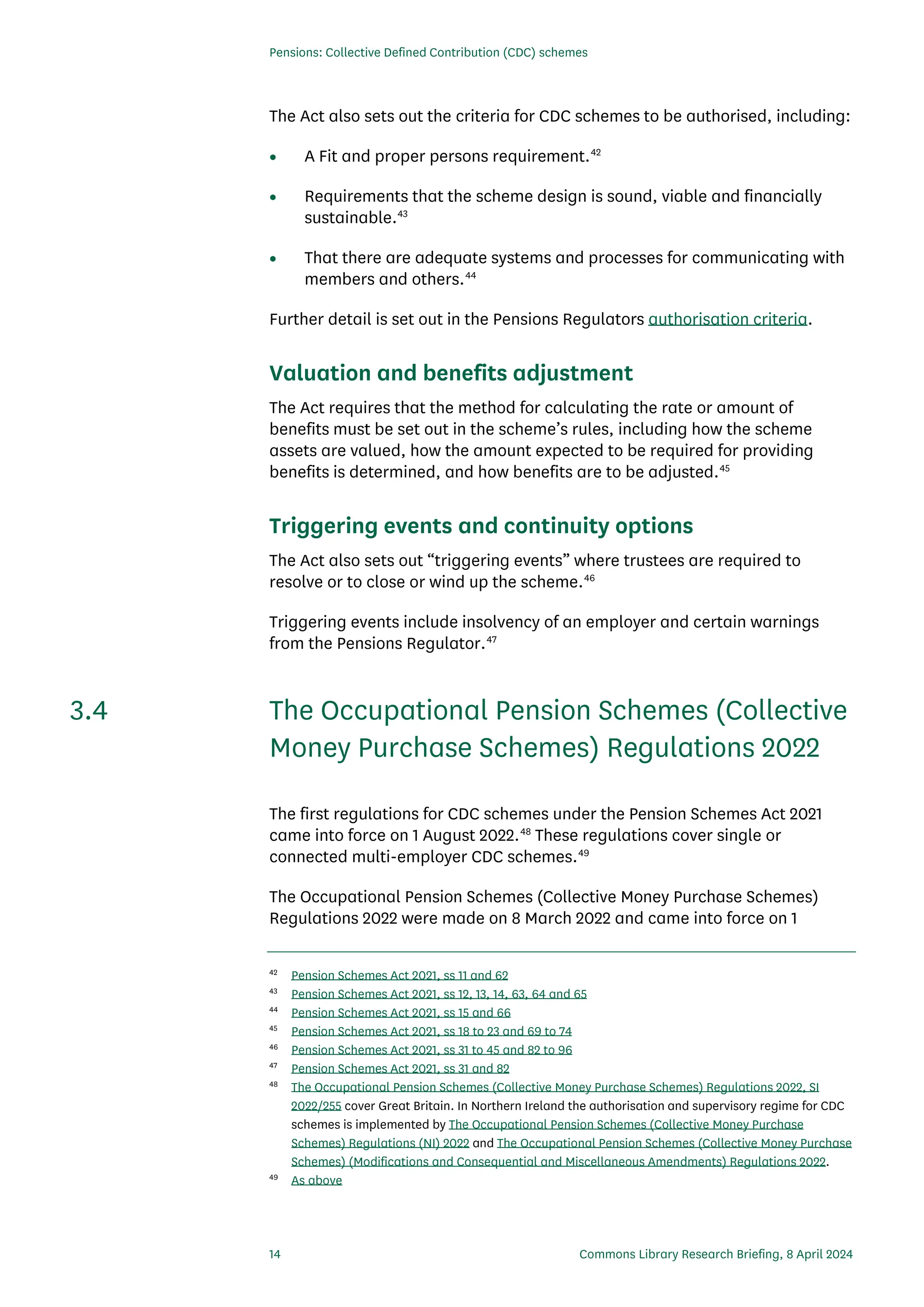 House of Commons ; CDC schemes overview document | PDF