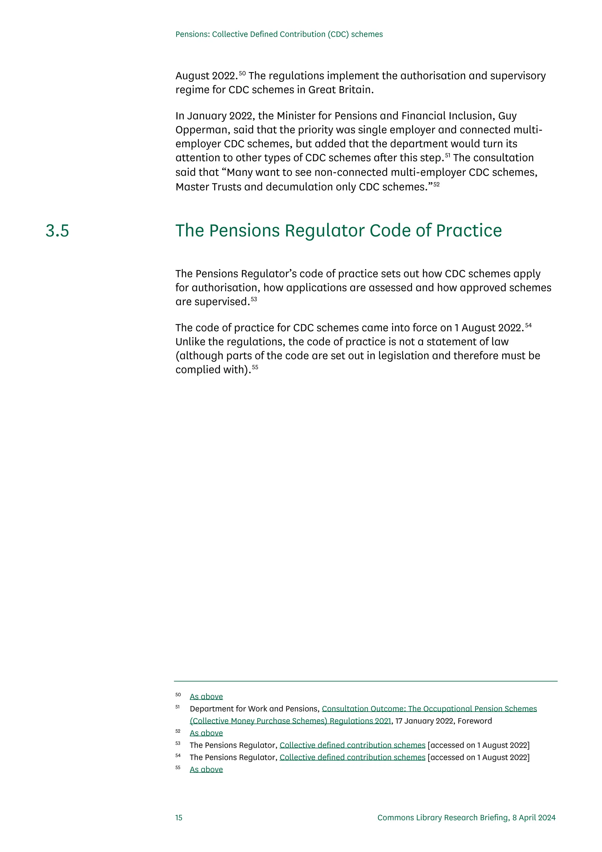 House of Commons ; CDC schemes overview document | PDF