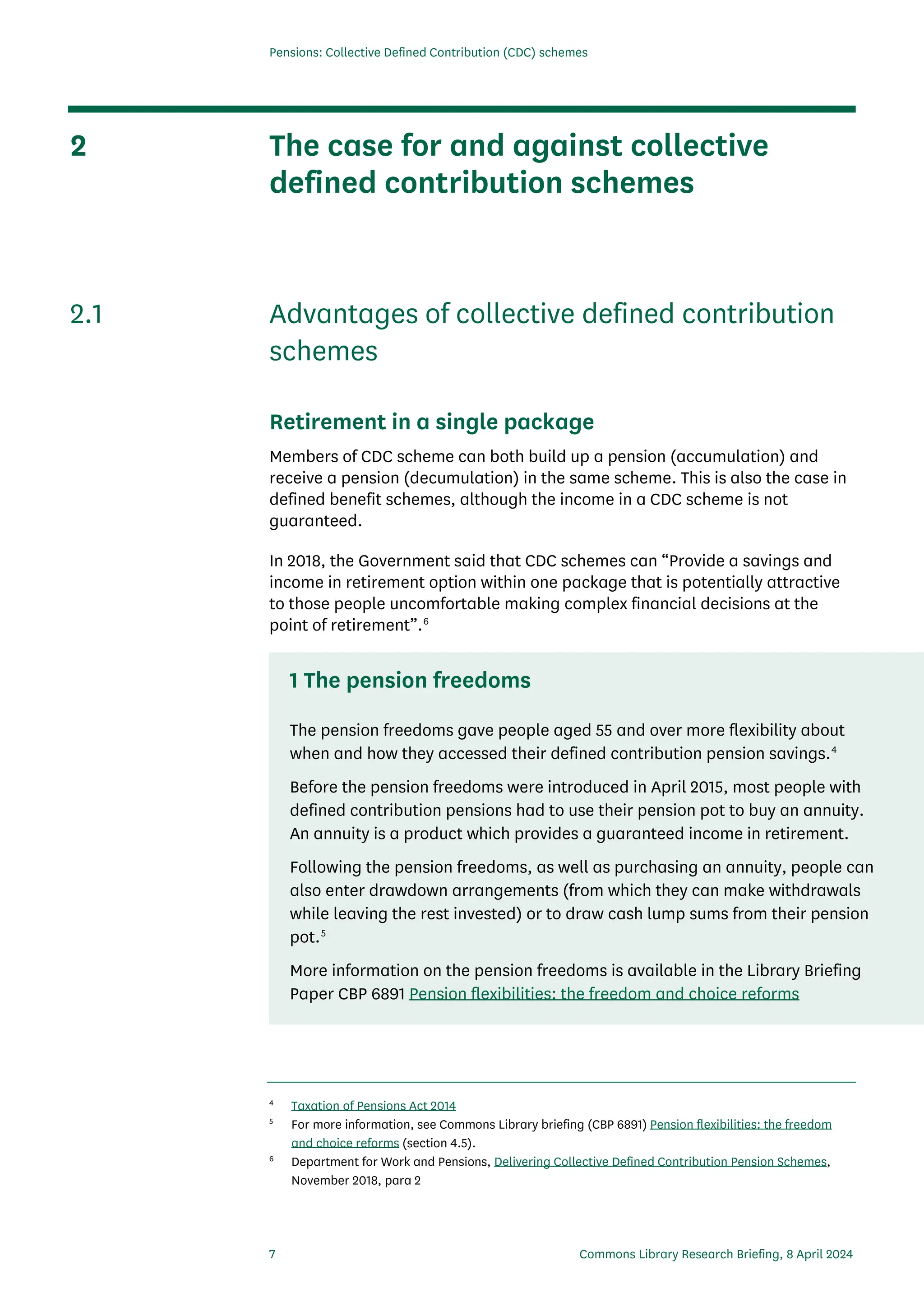 House of Commons ; CDC schemes overview document | PDF