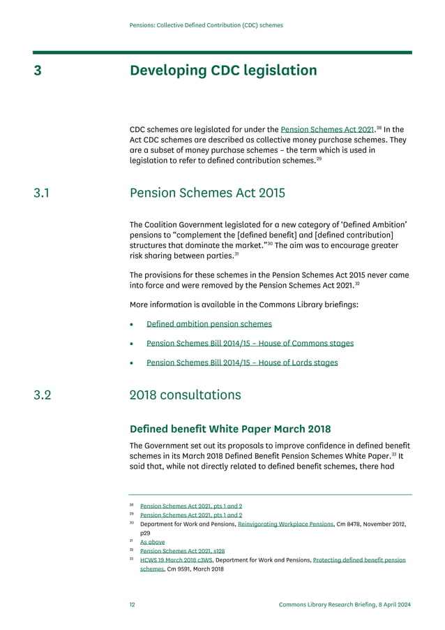 House of Commons ; CDC schemes overview document | PDF