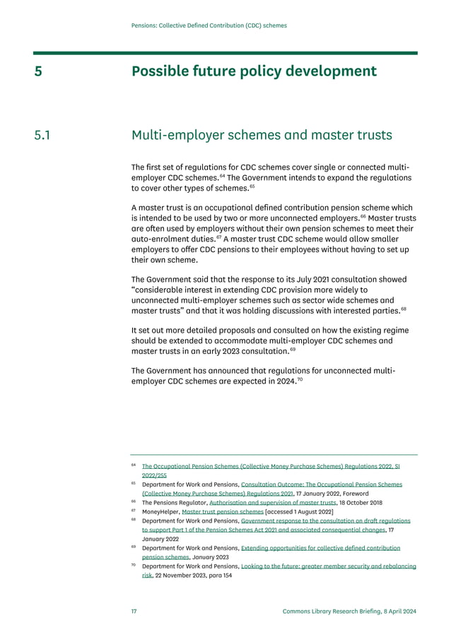 House of Commons ; CDC schemes overview document | PDF