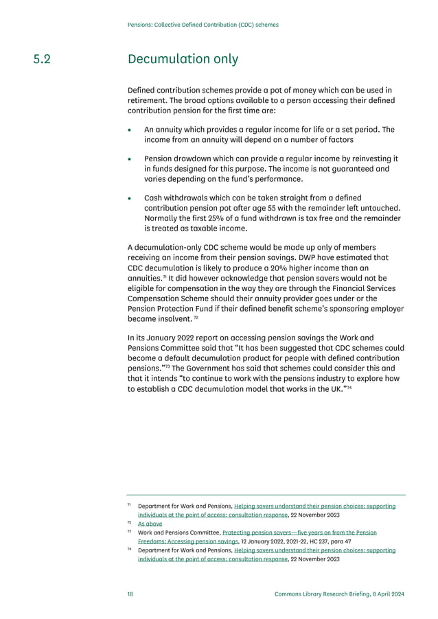 House of Commons ; CDC schemes overview document | PDF