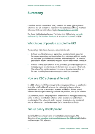 House of Commons ; CDC schemes overview document | PDF