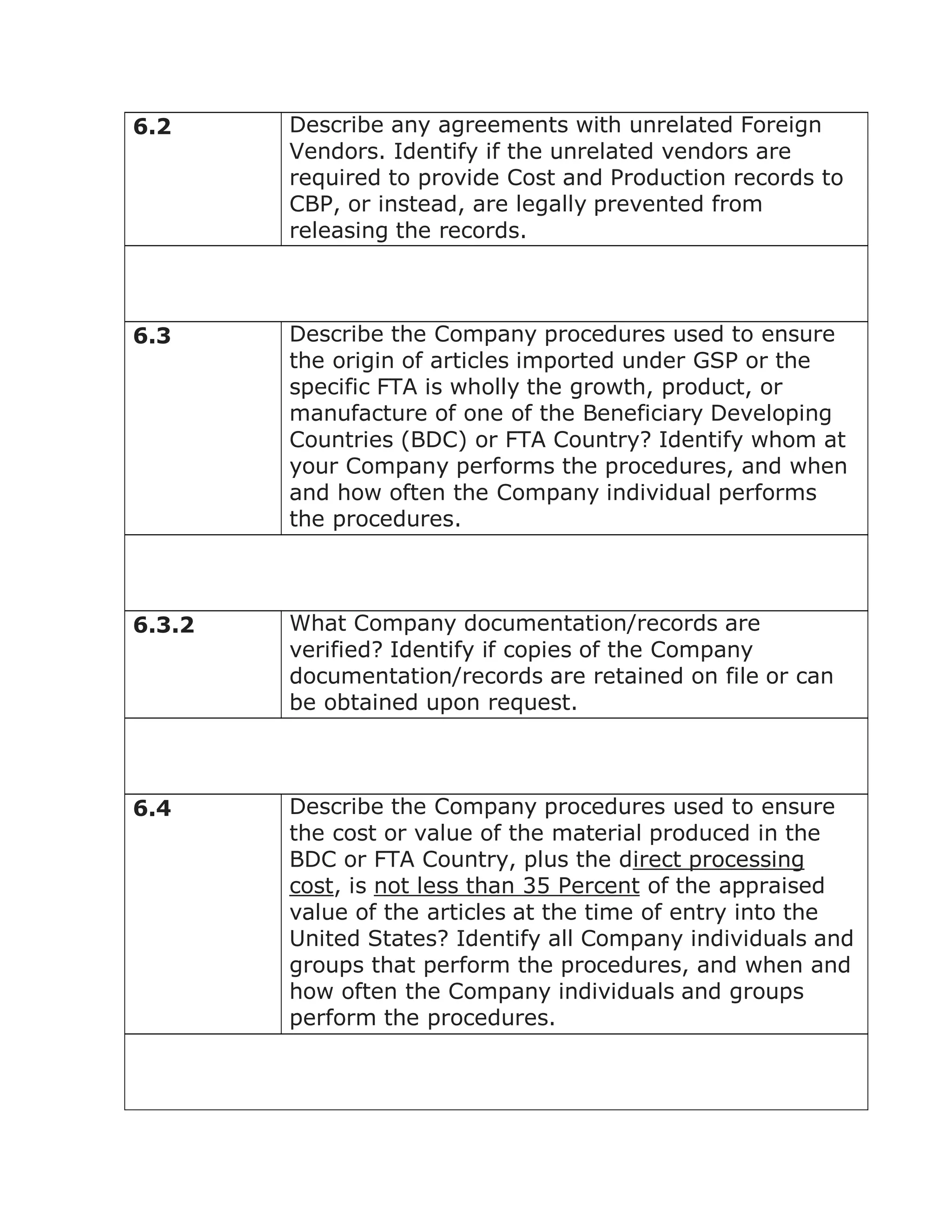 CBP PRE-ASSESSMENT IMPORT AUDIT QUESTIONNAIRE | PPTX