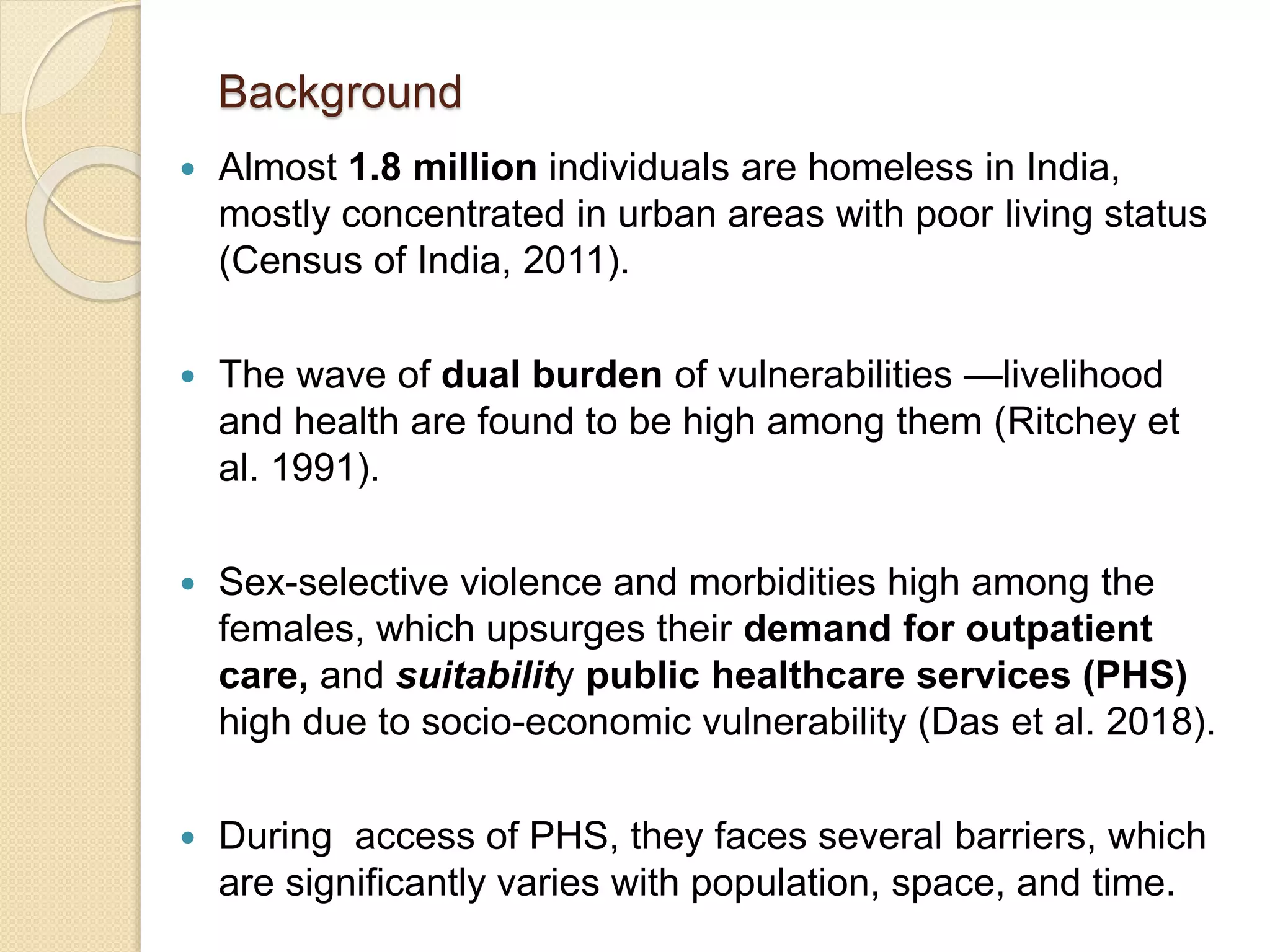 Homeless population in India | PPTX