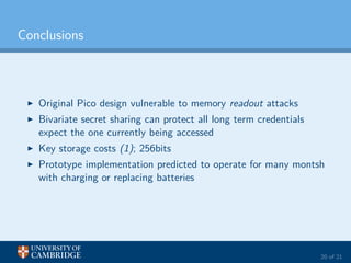Low-cost Protection against Cold Boot Attacks for an Authentication ...