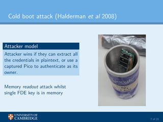Low-cost Protection against Cold Boot Attacks for an Authentication ...