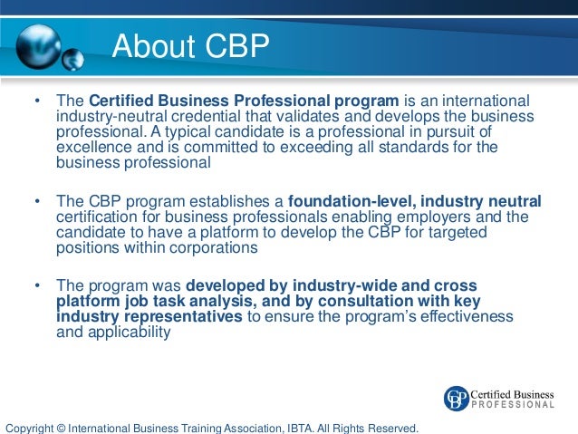 CBP Presentation