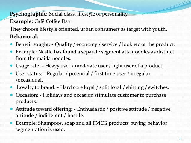 Psychographic Profile Consumers