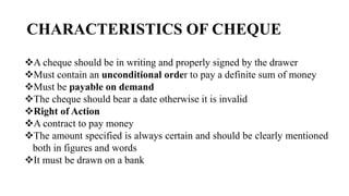 NEGOTIABLE INSTRUMENTS E- PURSE TRUNCATION OF CHEQUE | PPT