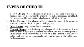 NEGOTIABLE INSTRUMENTS E- PURSE TRUNCATION OF CHEQUE | PPT