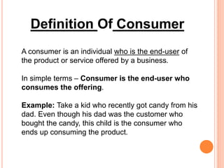 Customer & Consumer PPT.pptx