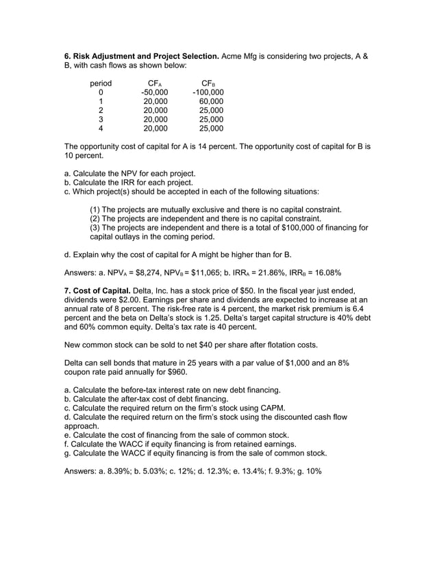 Cb practice problems | DOC