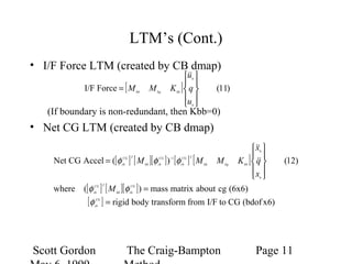 Craig-Bampton Method | PPT