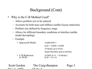 Craig-Bampton Method | PPT