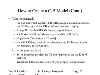 Craig-Bampton Method | PPT