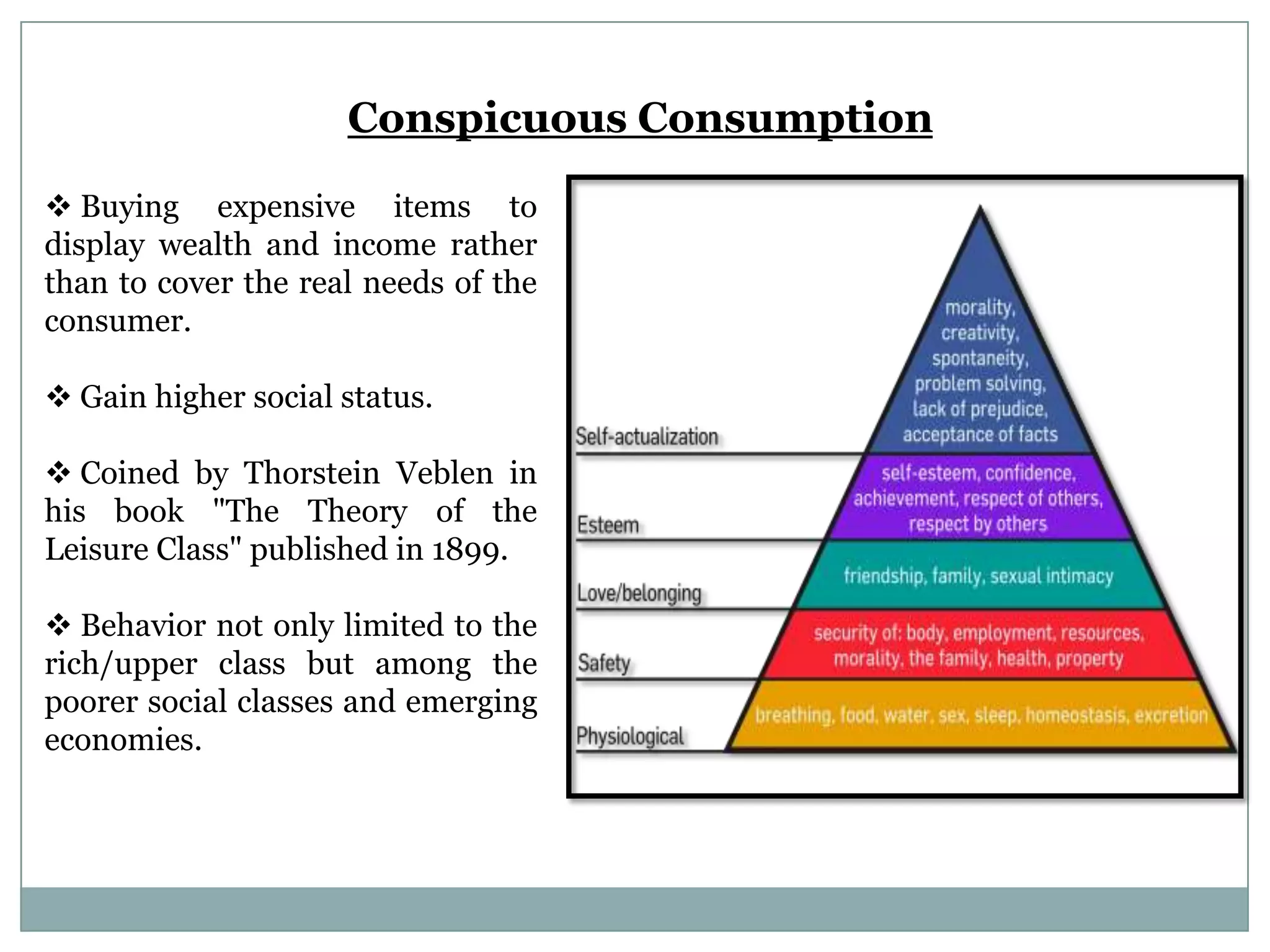 CONSPICUOUS CONSUMPTION | PPSX