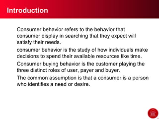 Consumer Behavior presentation | PPT