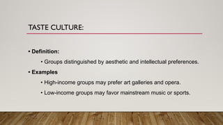 Consumer behavior : Income & social class | PPTX