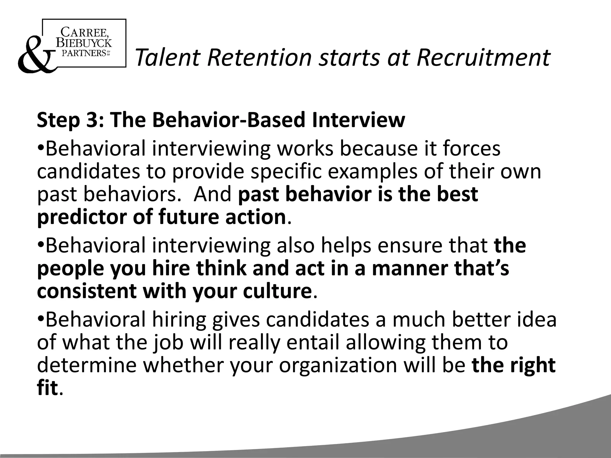 Talent Retention starts at Recruitment | PPT
