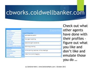 Coldwell Banker Profile Pages | PPT