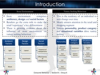 Impact of Store Ambience on Consumer Variety Seeking Behaviour | PPTX ...