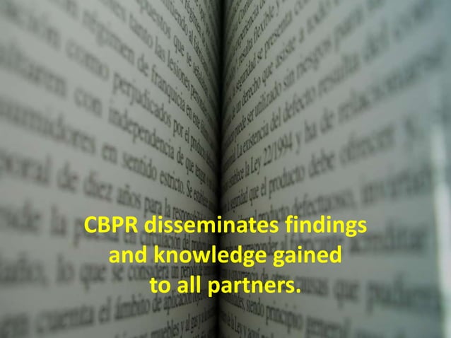 Cbpr principles | PPTX