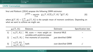 Covariate balancing propensity score STATA user written code by Filip Premik | PDF