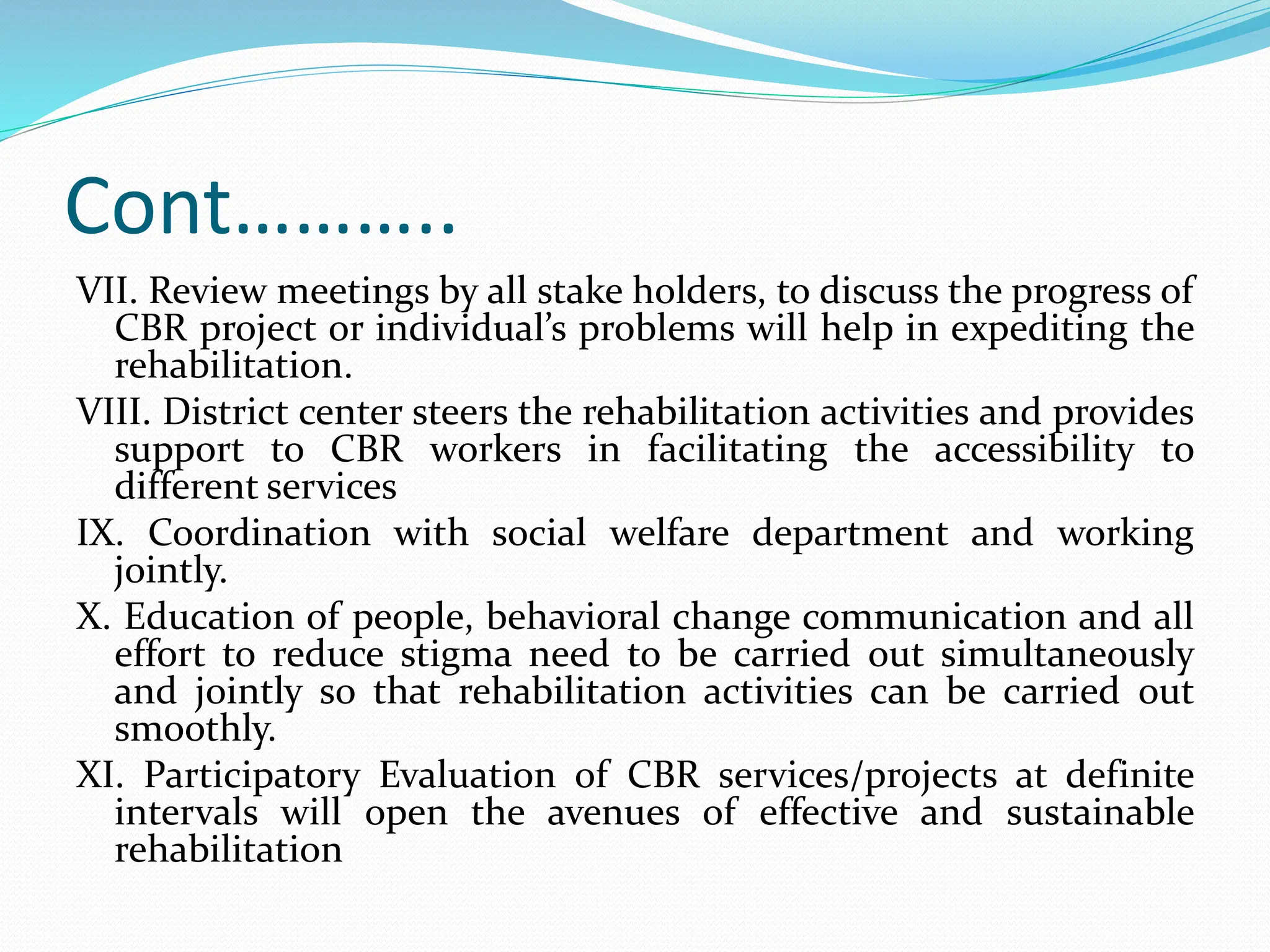 Community Based Rehabilitation (CBR) SPL.SE
