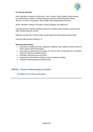 CBR-PhD-Courses_2022.pdf | Brain and Nervous System Disorders | Diseases and Conditions