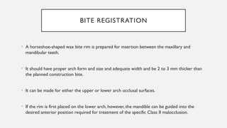 Concepts of bite registration in orthodontics | PPTX
