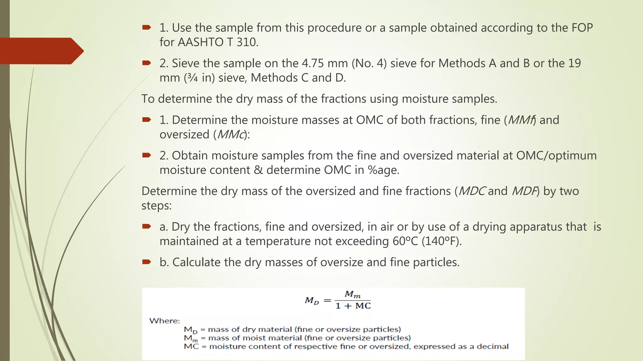 Cbr aashto t193 plus proctor t180 | PPTX