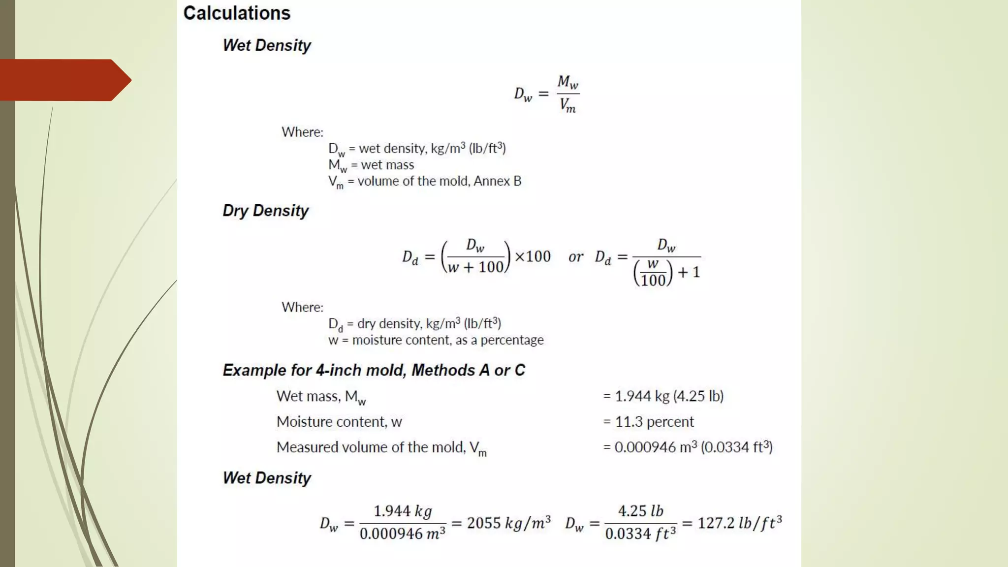 Cbr aashto t193 plus proctor t180 | PPTX