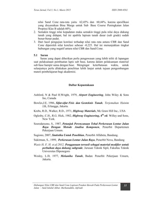 Cbr dengan sand cone | PDF