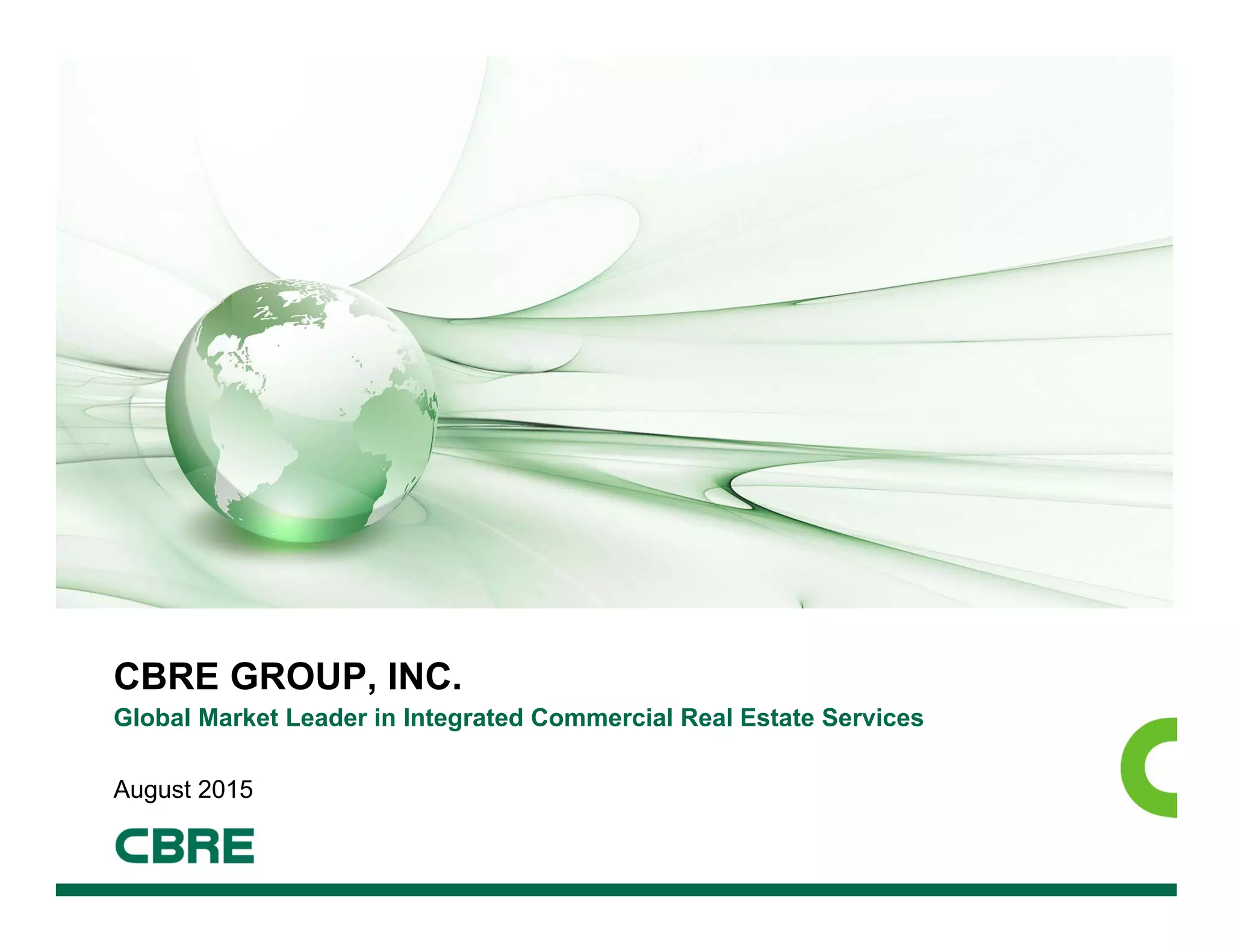 CBRE accounts 2015 | PDF