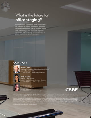 CBRE OFFICE STAGING | PDF