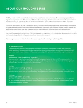 CBRE PART 1 - Aligning the workforce and the workplace | PDF