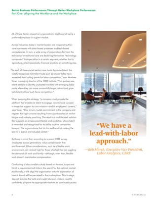 CBRE PART 1 - Aligning the workforce and the workplace | PDF