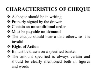 NEGOTIABLE INSTRUMENTS | PPTX