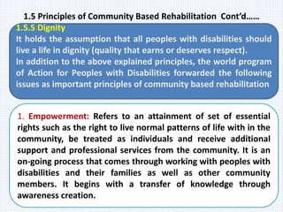 COMMUNITY BASED REHABILITATION | PPTX