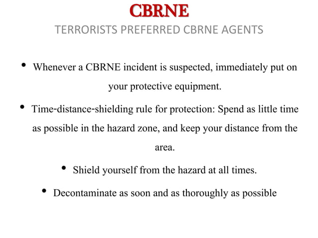 CBRNE | PPTX | Arms & Ammunition | Sensitive Topics